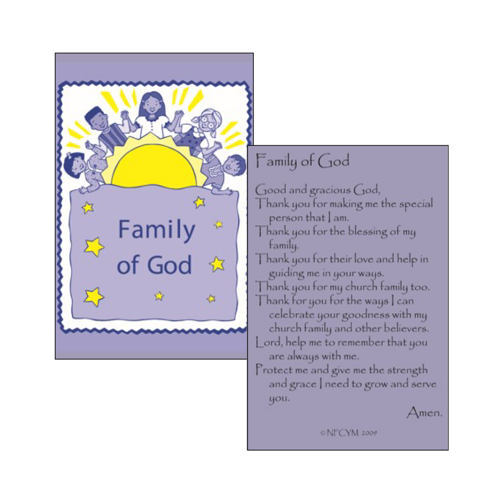 Family of God Prayer Card (Single Card) - NFCYM